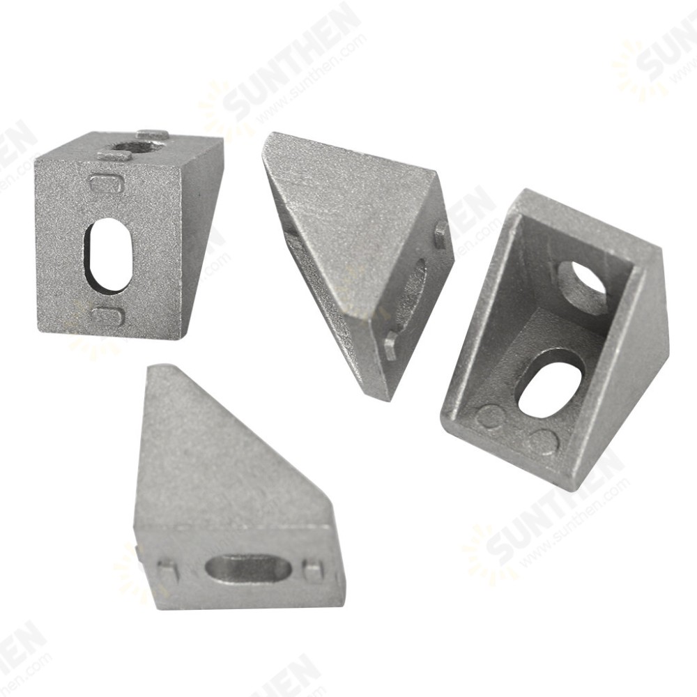 4Pcs 2020 Aluminum Profile Corner Angle Bracket Connector with Gasket ...