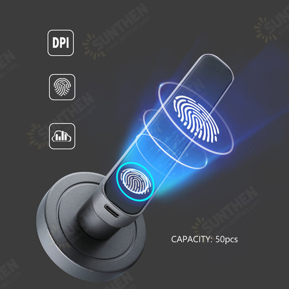 Smart Fingerprint Handle Door Lock Intelligent Anti-theft Door Lock ...