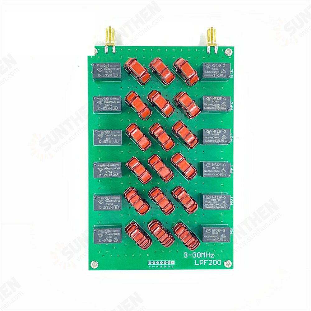 LPF-200 3-30MHz Short Wave High Frequency Low Pass Filter Board 6 Band ...