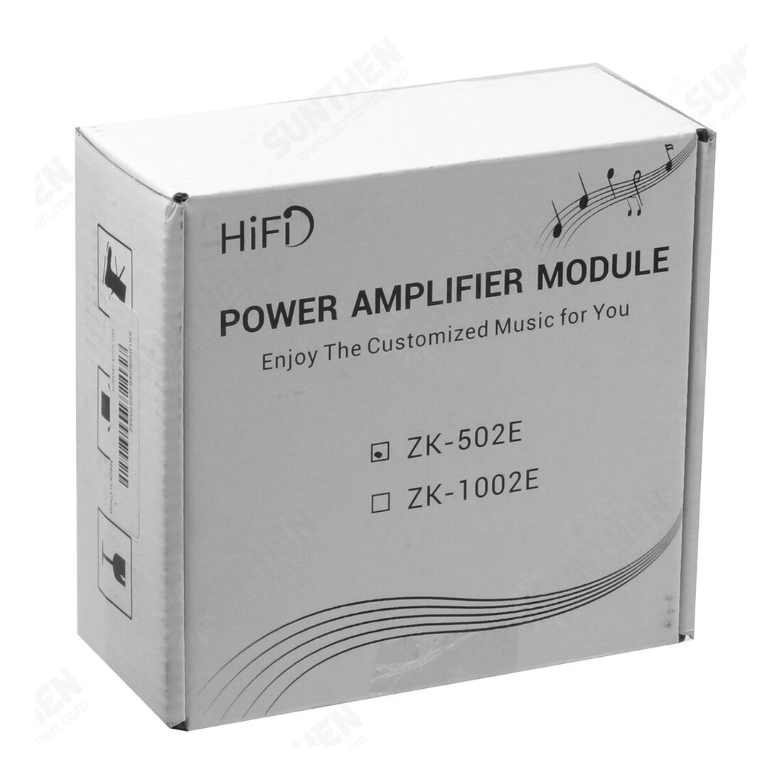 ZK-502E 50W*2 High and Bass Adjustment Preamp Audio Power Amplifier ...