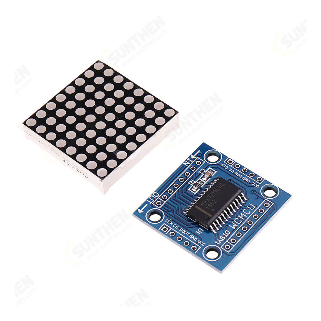 Max7219 Dot Matrix Module Microcontroller Led Module Display Module Max7219 Diy Kit