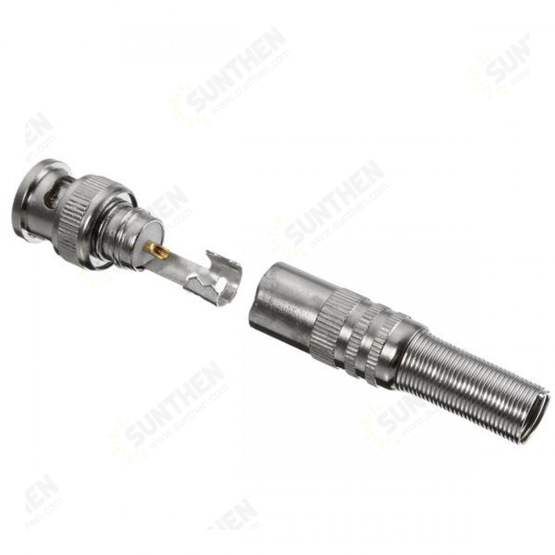 BNC Male Connector for RG-59 Coaxial Cable Brass End Crimp Cable CCTV ...