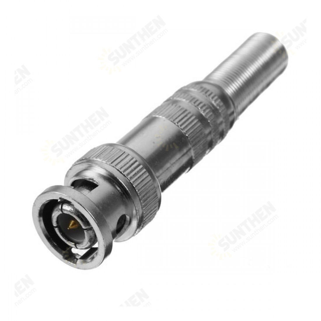 BNC Male Connector for RG-59 Coaxial Cable Brass End Crimp Cable CCTV Camera BNC Welding Connector