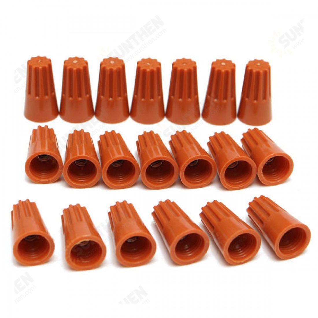 70Pcs Electrical Wire Twist Nut Connector Terminals Cap Spring Insert ...