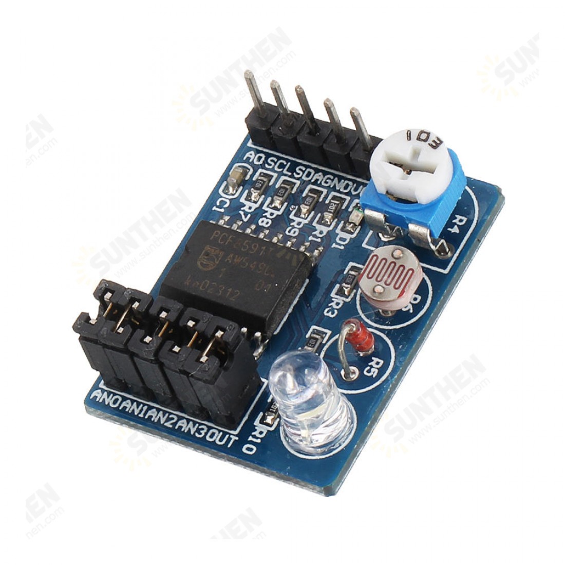 3pcs PCF8591 AD/DA Analog-Digital-Analog Converter Module Measure Light ...