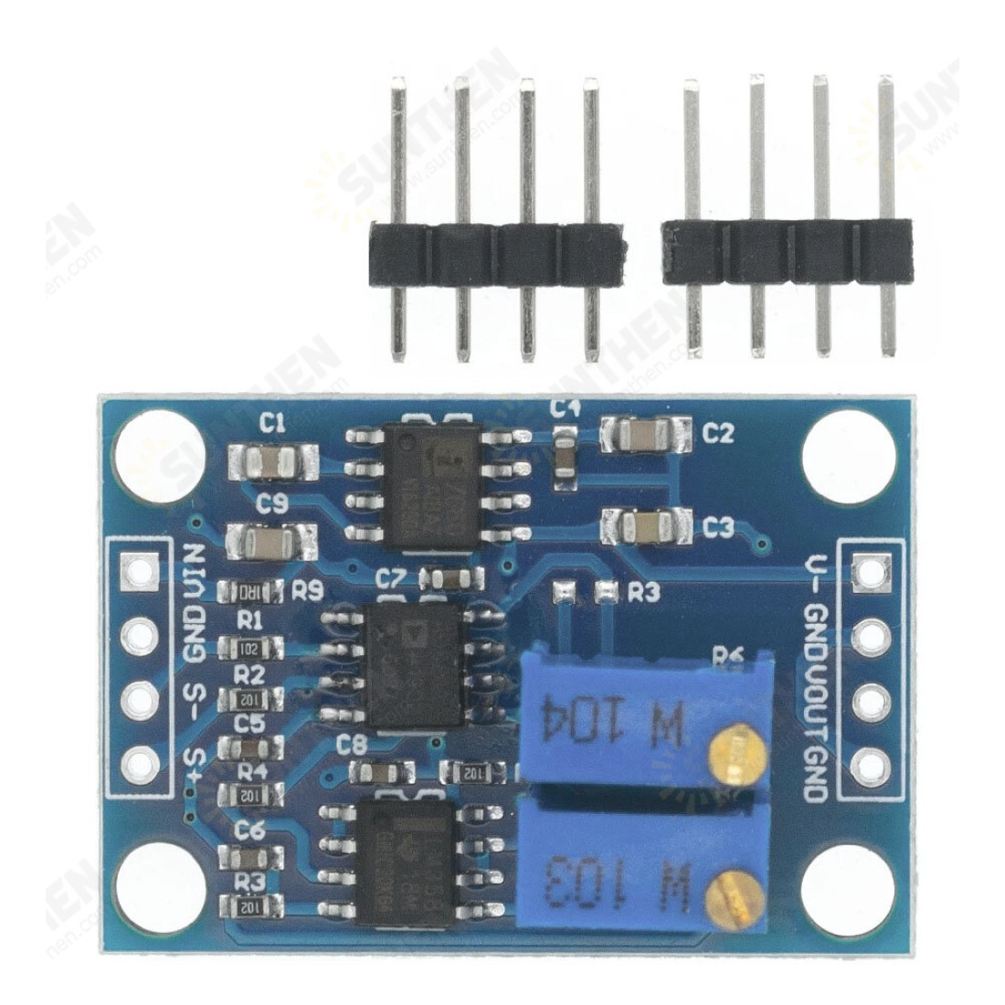 AD620 Microvolt MV Voltage Amplifier Signal Instrumentation Module ...