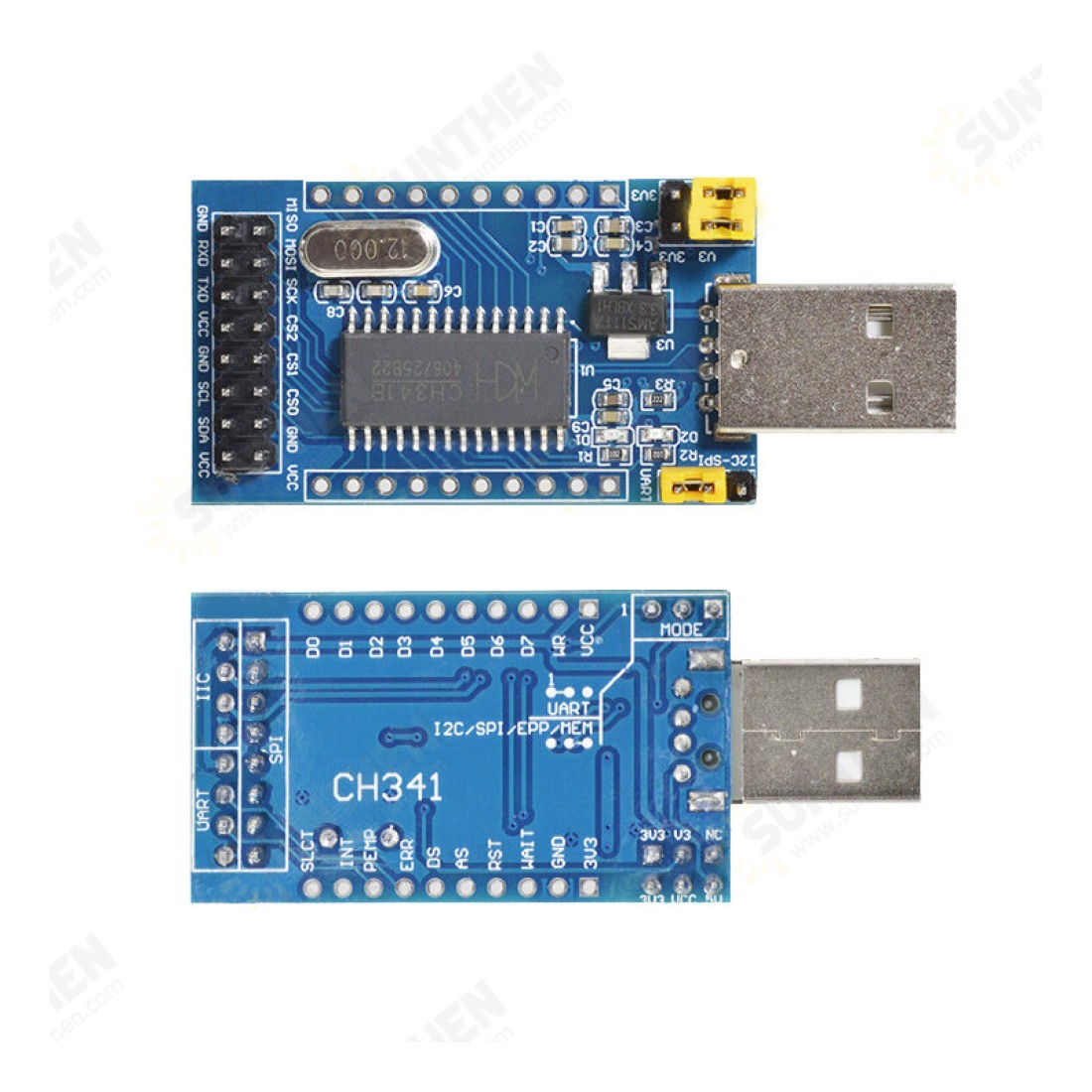 CH341 Module USB to UART SPI TTL ISP Parallel Port Converter MCU Serial Port Downloader
