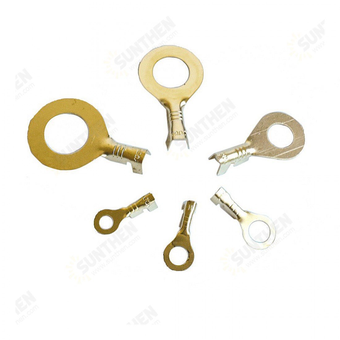150/300/540 PCS M3/M4/M5/M6/M8/M10 Ring Lugs Eyes Copper Crimp ...