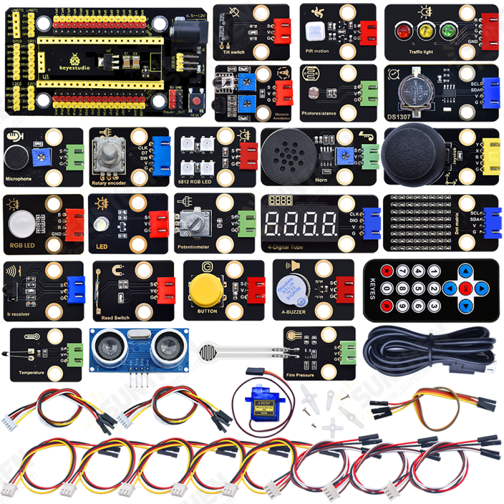 24 In 1 Sensor Kit Getting Started Without Raspberry Pi Pico Development Board Basics