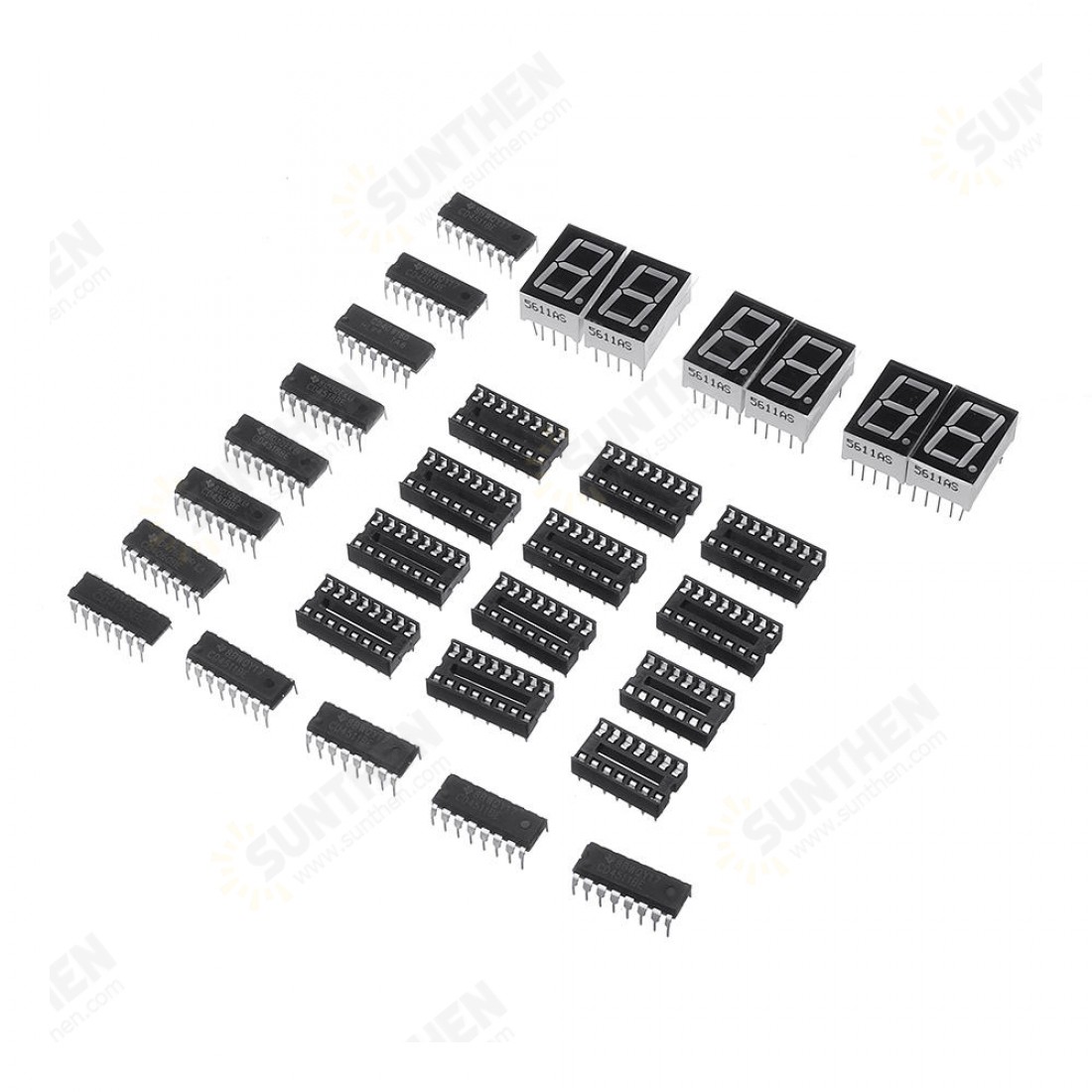 DIY Electronic Kit 6 Bit Digital Circuit Clock Production Kit Skill ...