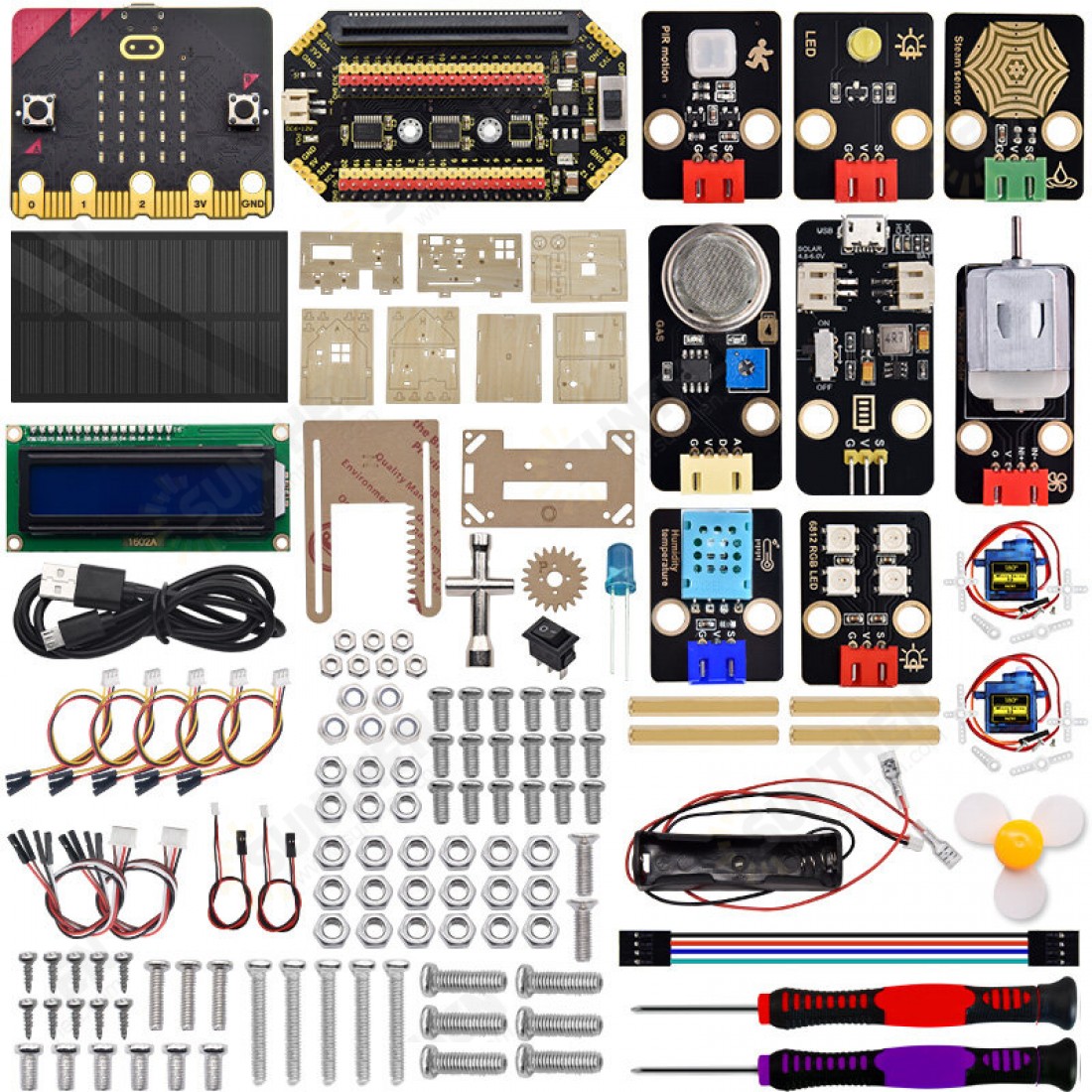 Micro:bit Lot Smart Home Kit for Python Graphic Programming STEAM Maker ...
