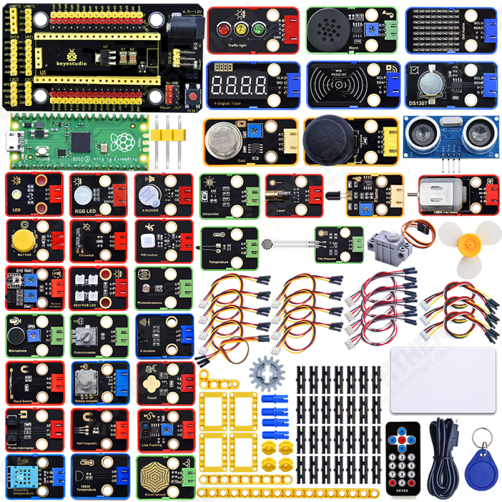 Raspberry Pi Pico 37 in 1 Sensor Kit for MicroPython with Main Board Basic MicroPython Programming