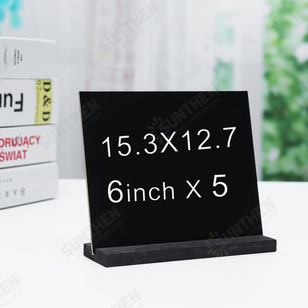 Blackboard Double Side Rustic Sign Message Board Cafe School with Base ...