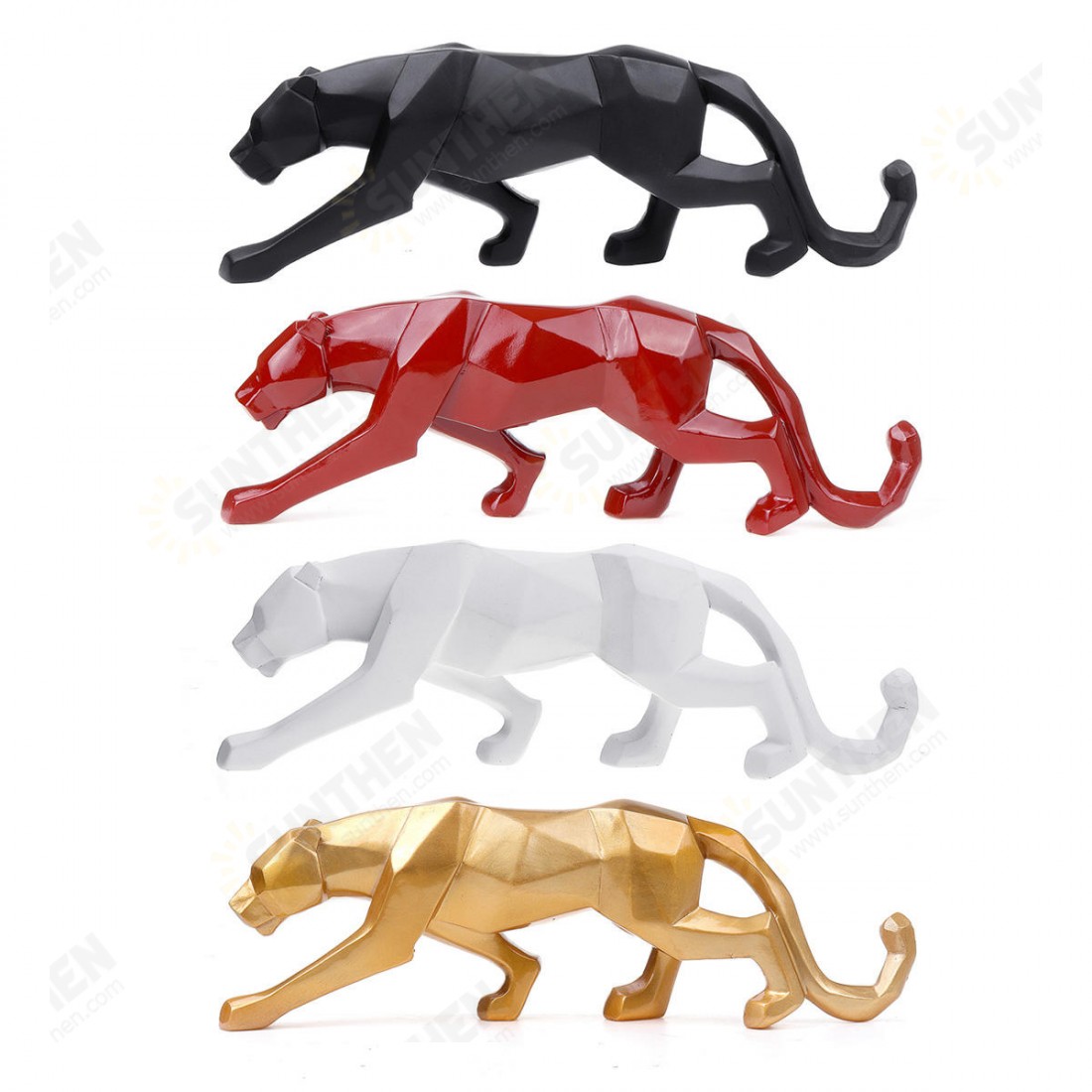 Modern Abstract Art Leopard Resin Geometric Resin Model Gift Room ...