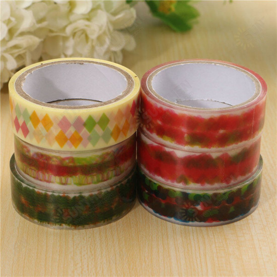1.5cmx5m Cartoon Color Decor Adhesive Sticky Tape Kids Gift Photo Tape
