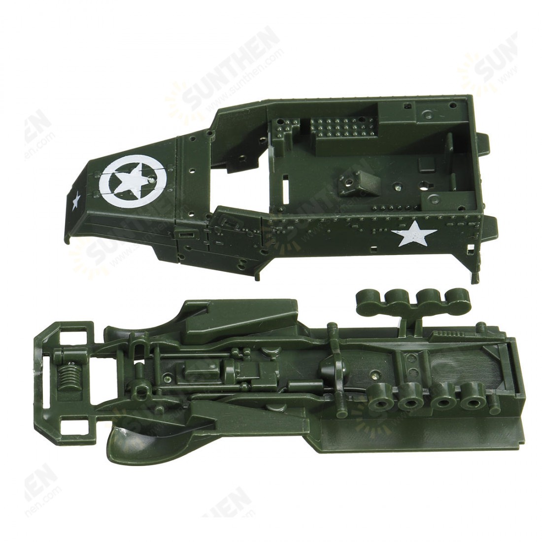 1:72 M3 DIY Assembly 4D Half Track Armored Diecast Vehicle Model for ...
