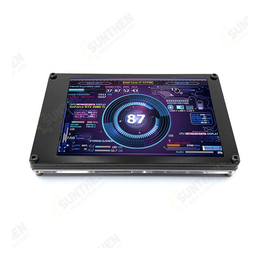 3.5 Inch IPS Monitor Screen AX206 LCD Display with RGB Breathing Light ...