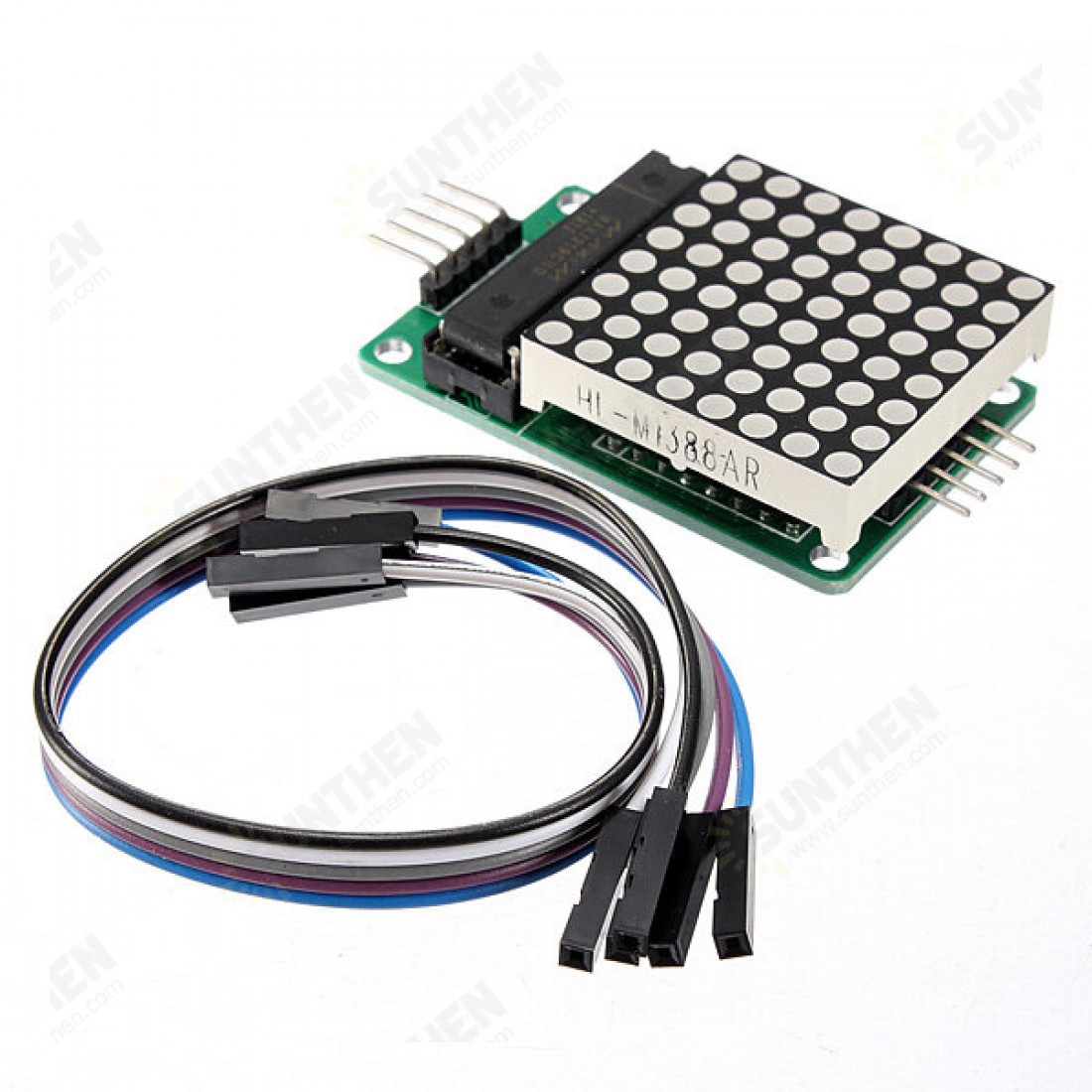 MAX7219 Dot Matrix MCU LED Display Control Module Kit With Dupont Cable