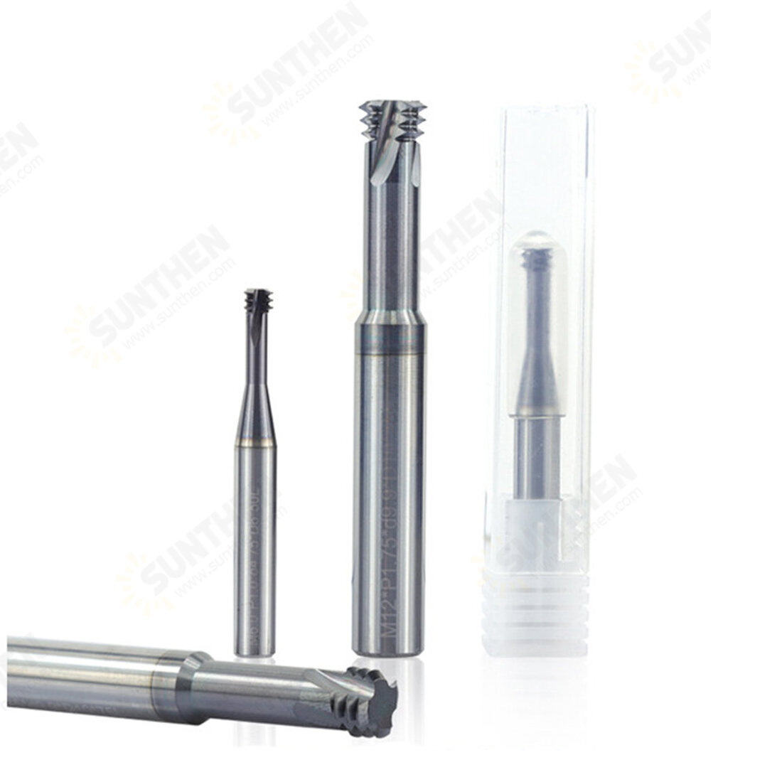 3 Flute Thread Milling Cutter 60 Degree Metric Carbide End Mill CNC ...