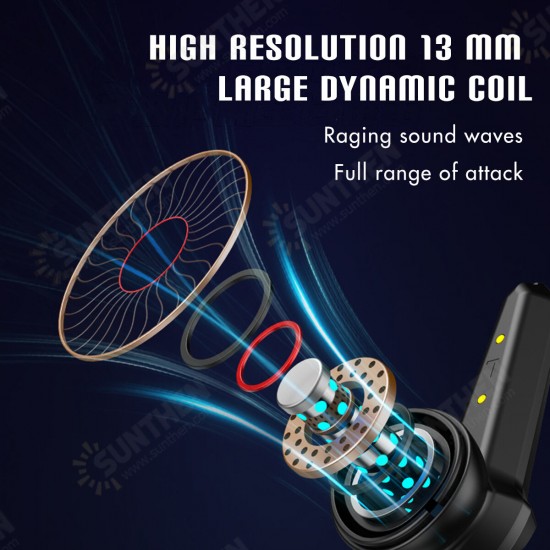 P36 Tws 5 2 Bluetooth Earphone Compatible Low Latency 9d Stereo Gaming