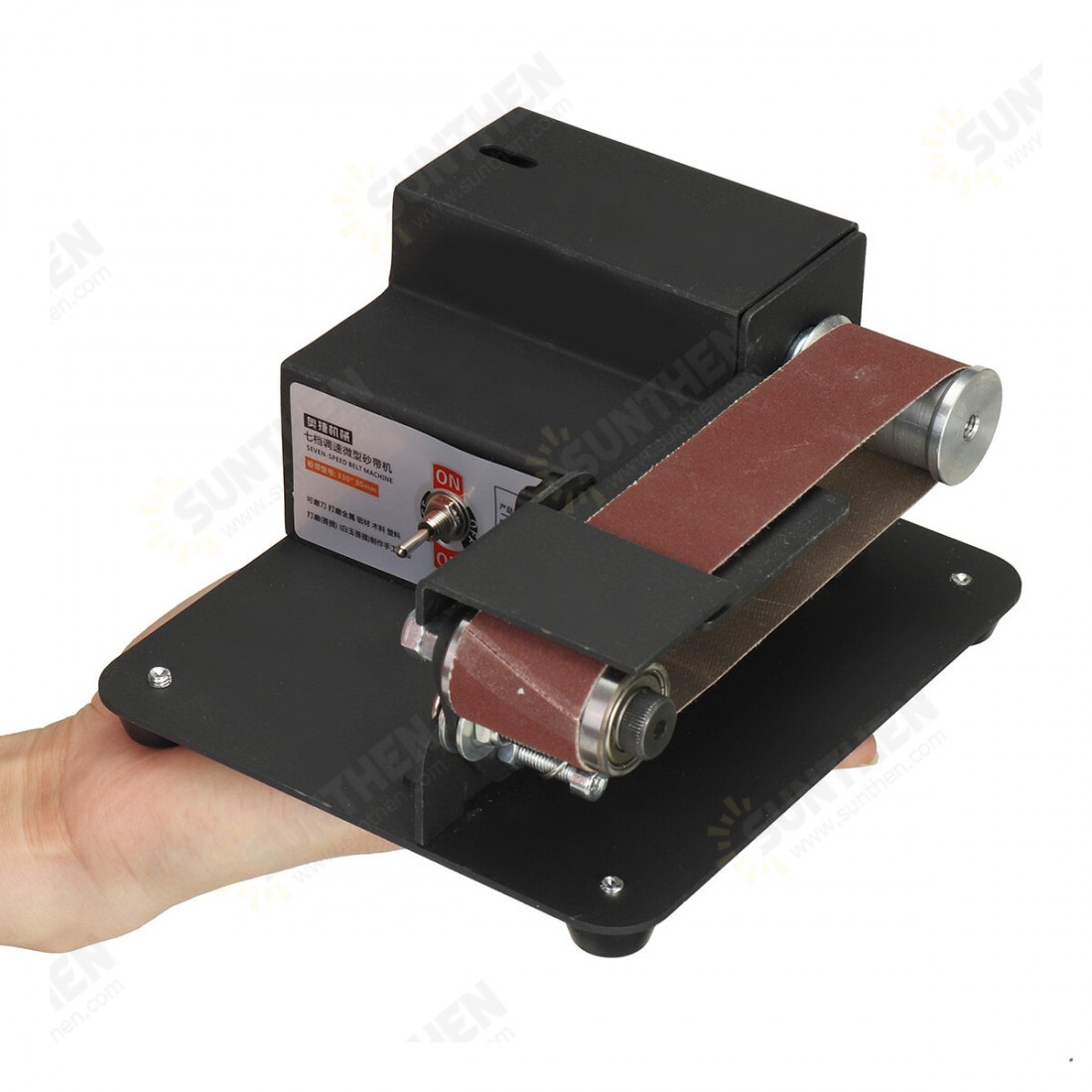 7 Speed Mini Electric Belt Sander Multi-function Mini Belt Machine ...