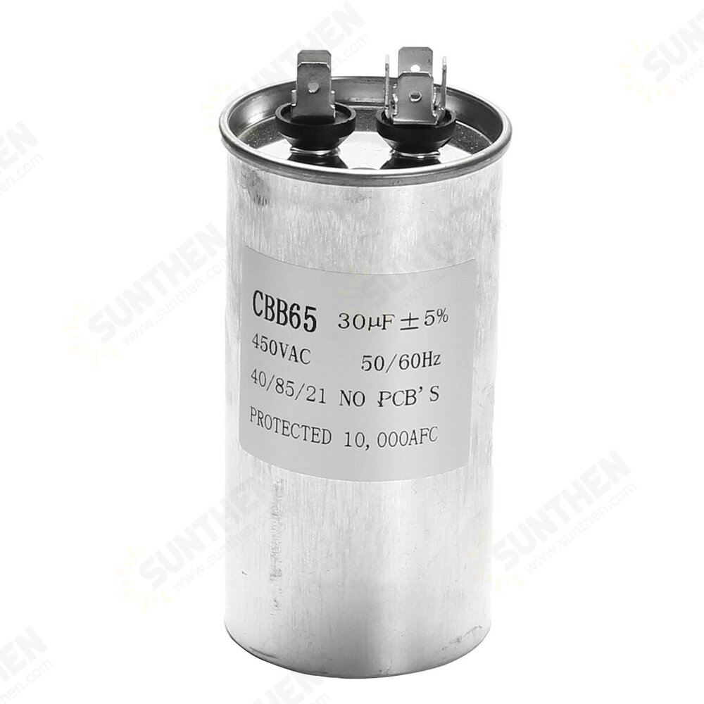 15-50uF Motor Capacitor CBB65 450VAC Air Conditioner Compressor Start ...