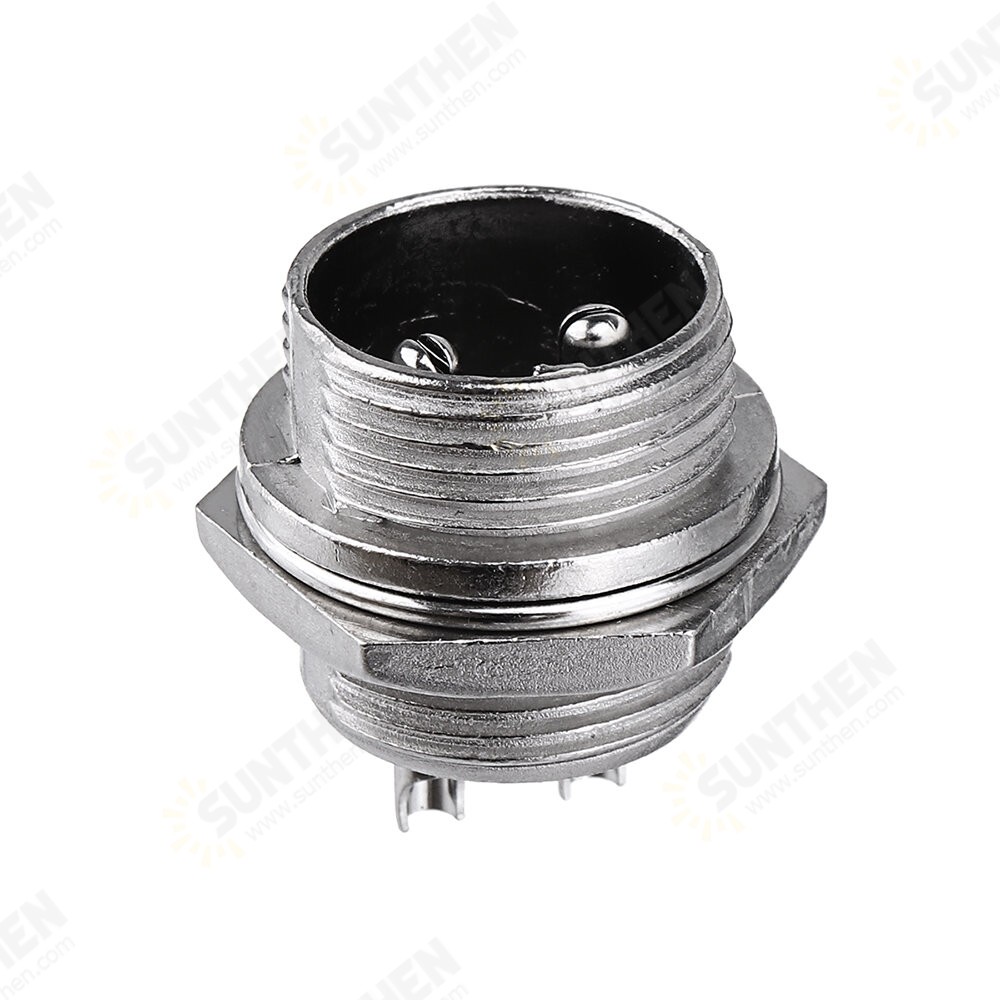 1Set GX16-2 Pin Male And Female Diameter 16mm Wire Panel Connector GX16 ...