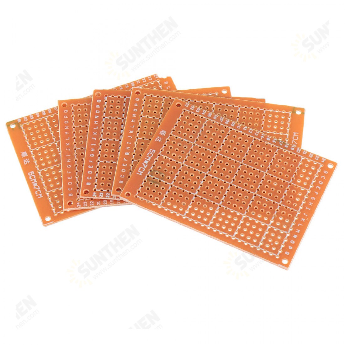 200pcs Universal PCB Board 5x7cm 2.54mm Hole Pitch DIY Prototype Paper ...