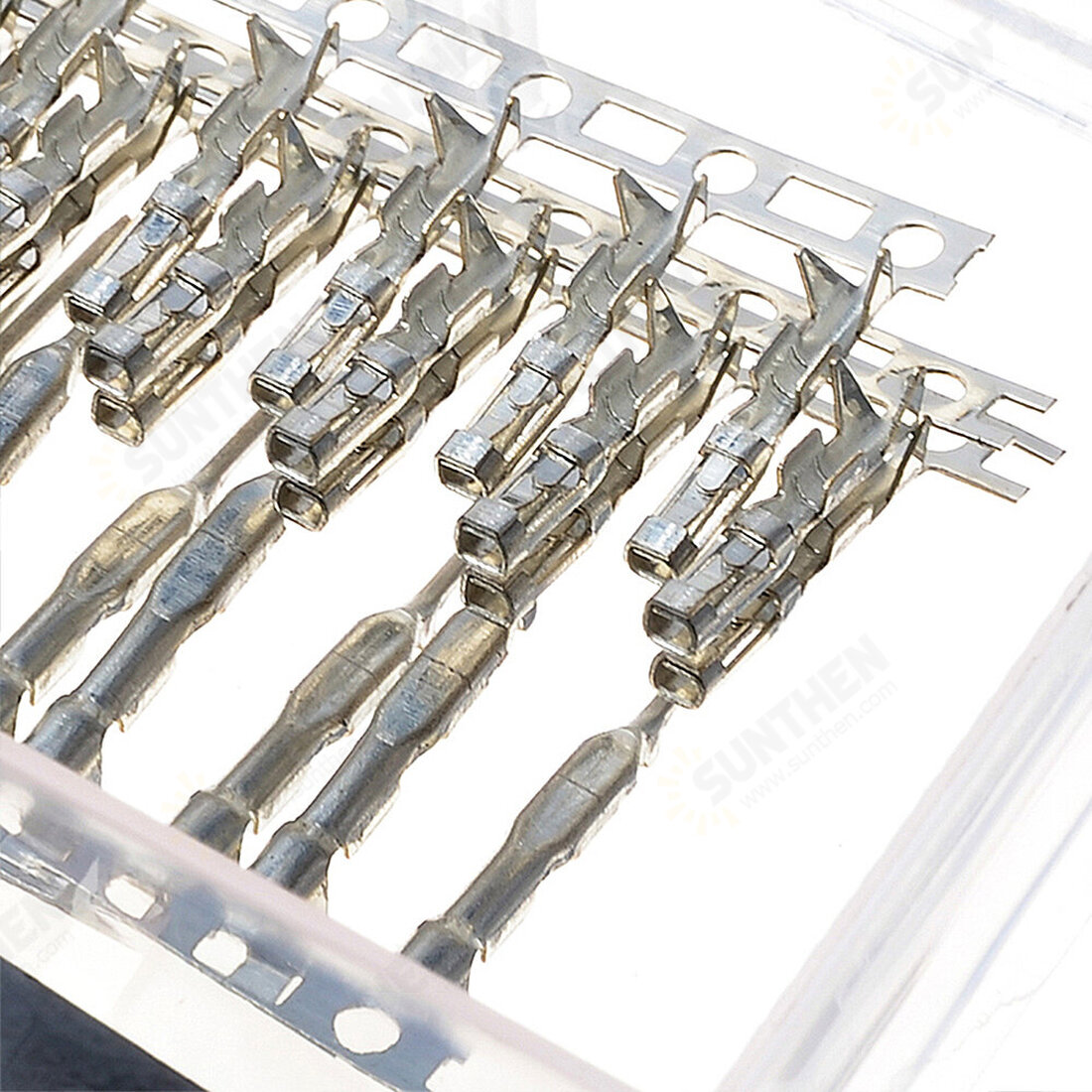 250pcs 2.54mm Dupont Jumper Wire Connector Crimp Male Pins Connect with ...