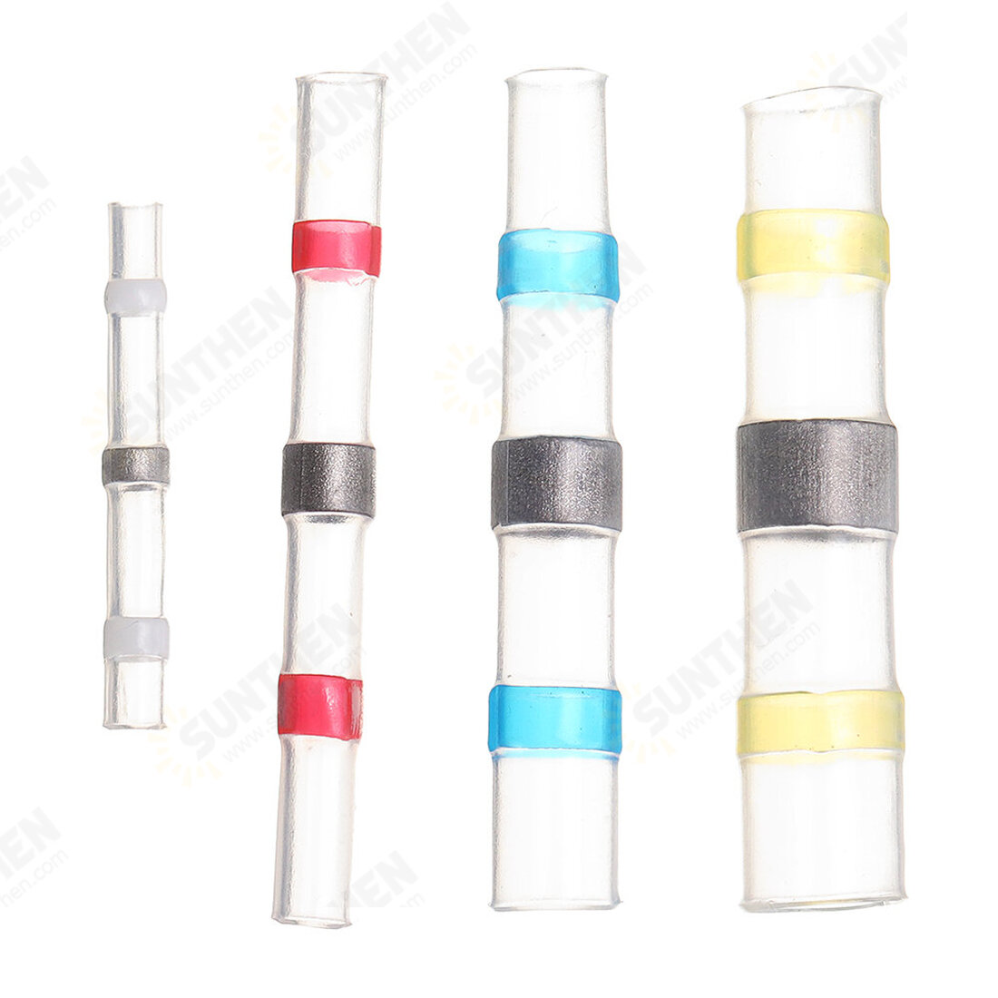 50PCS Solder Seal Wire Connectors Waterproof Heat Shrink Butt ...
