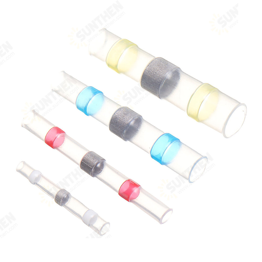 50PCS Solder Seal Wire Connectors Waterproof Heat Shrink Butt ...