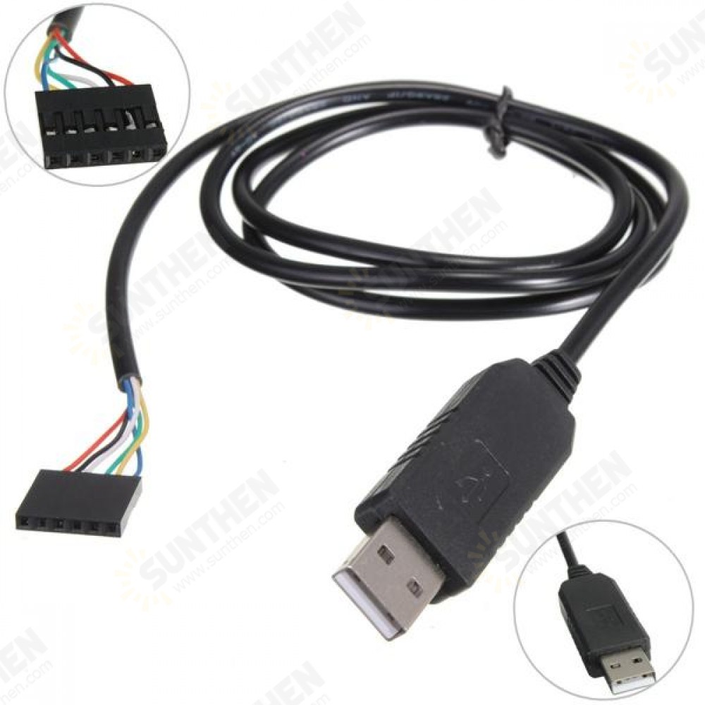 6Pin FTDI FT232RL USB To Serial Adapter Module USB TO TTL RS232 Cable