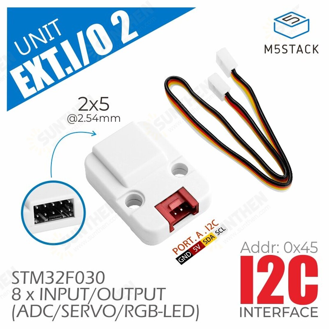 Extio2 Io Expansion Module Stm32f030 Digital Inputoutput I2c U011 B Extend Io 2 Unit
