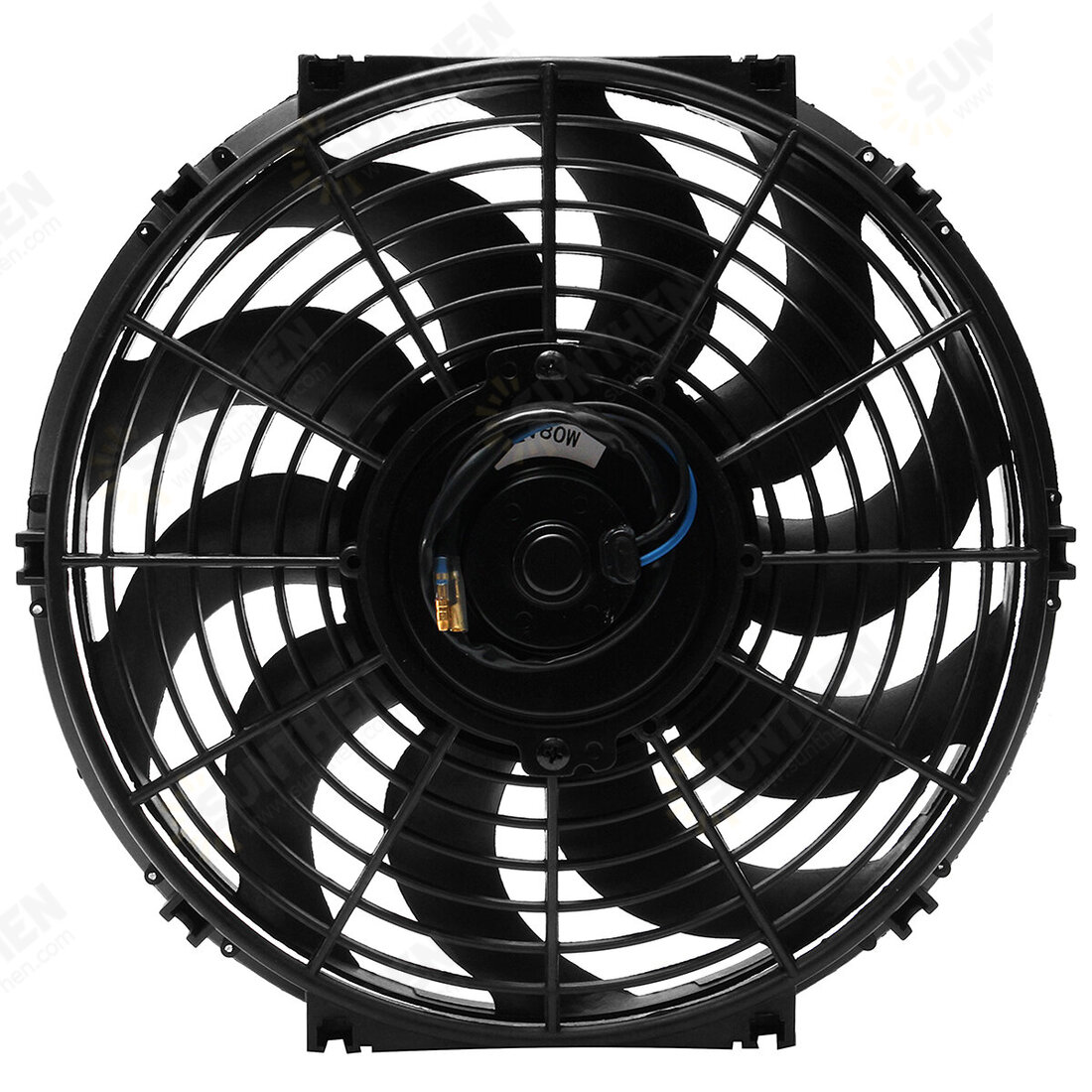 Universal 12inch Electric Push Pull Curved Blade Radiator Fan & Fitting Kit