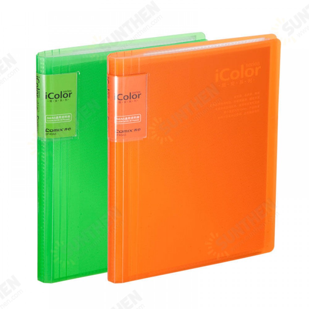 1 Piece SF20A5 File Folder A5 Documents Holder 20 Insert File Pockets ...