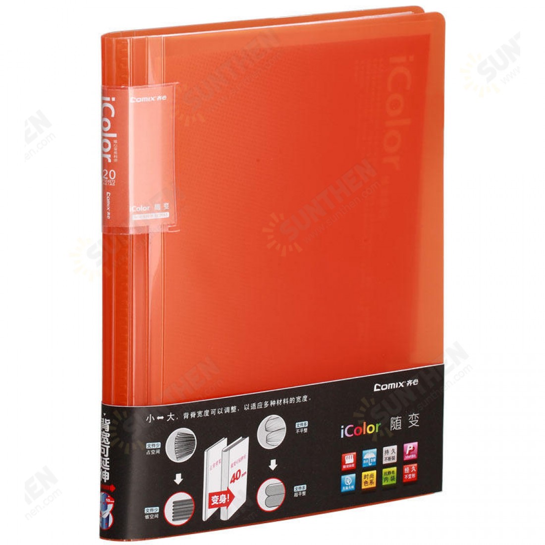 1 Piece SF20A5 File Folder A5 Documents Holder 20 Insert File Pockets ...