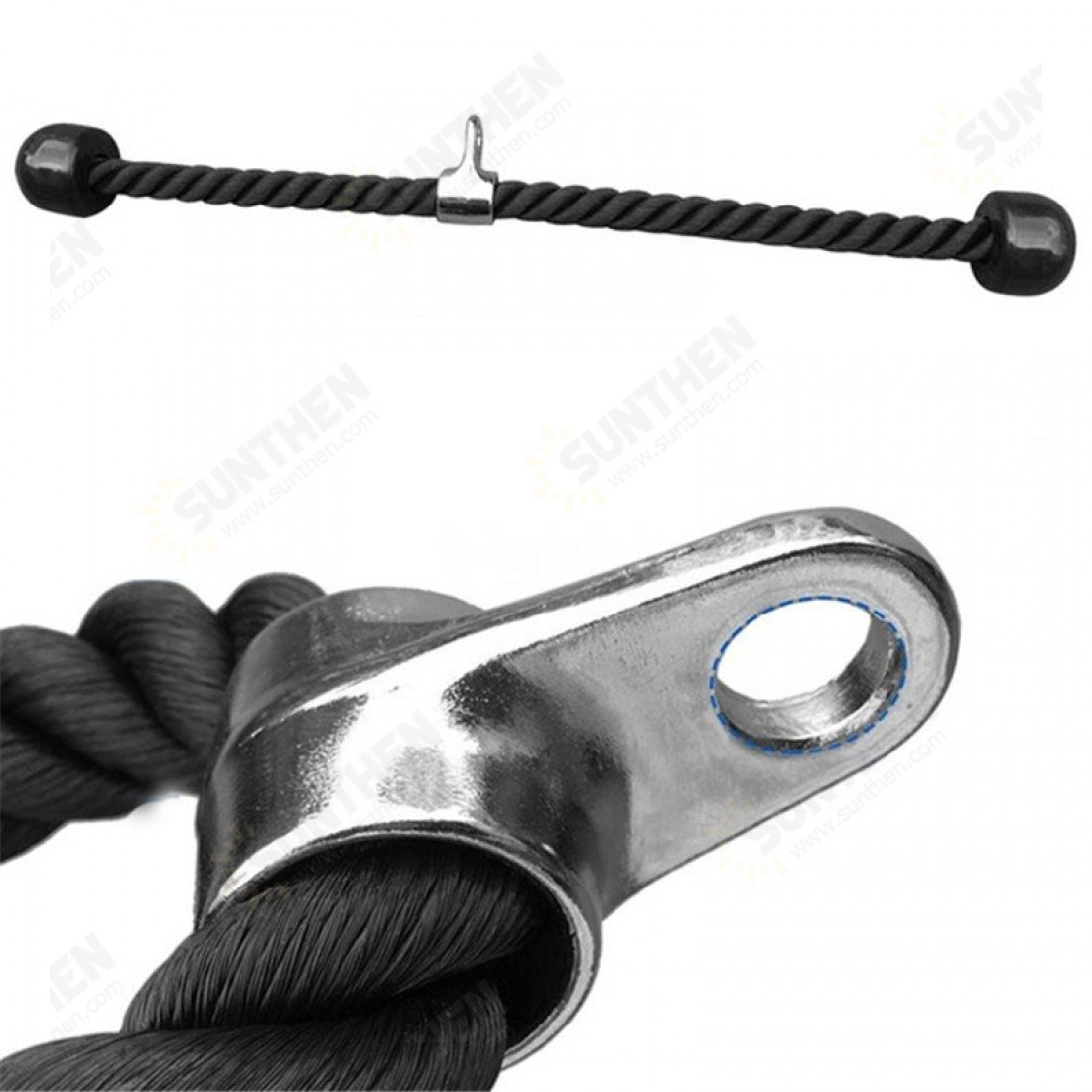 Heavy Duty Tricep Ropes DIY Pulley Down Rope Lifting Arm Biceps Triceps ...