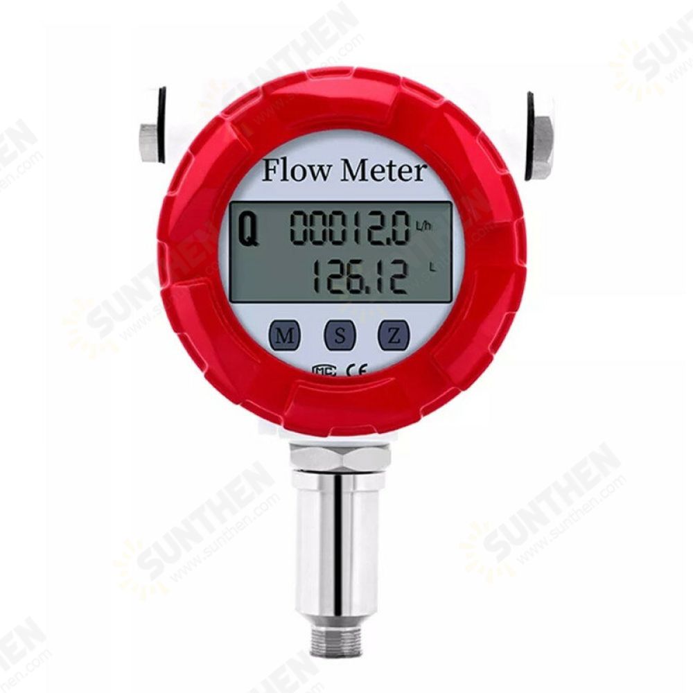DN15/DN25 Water Flow Meter Turbine Flowmeter Sensor Liquid Gasoline Milk Methanol Alcohol Pulse ...