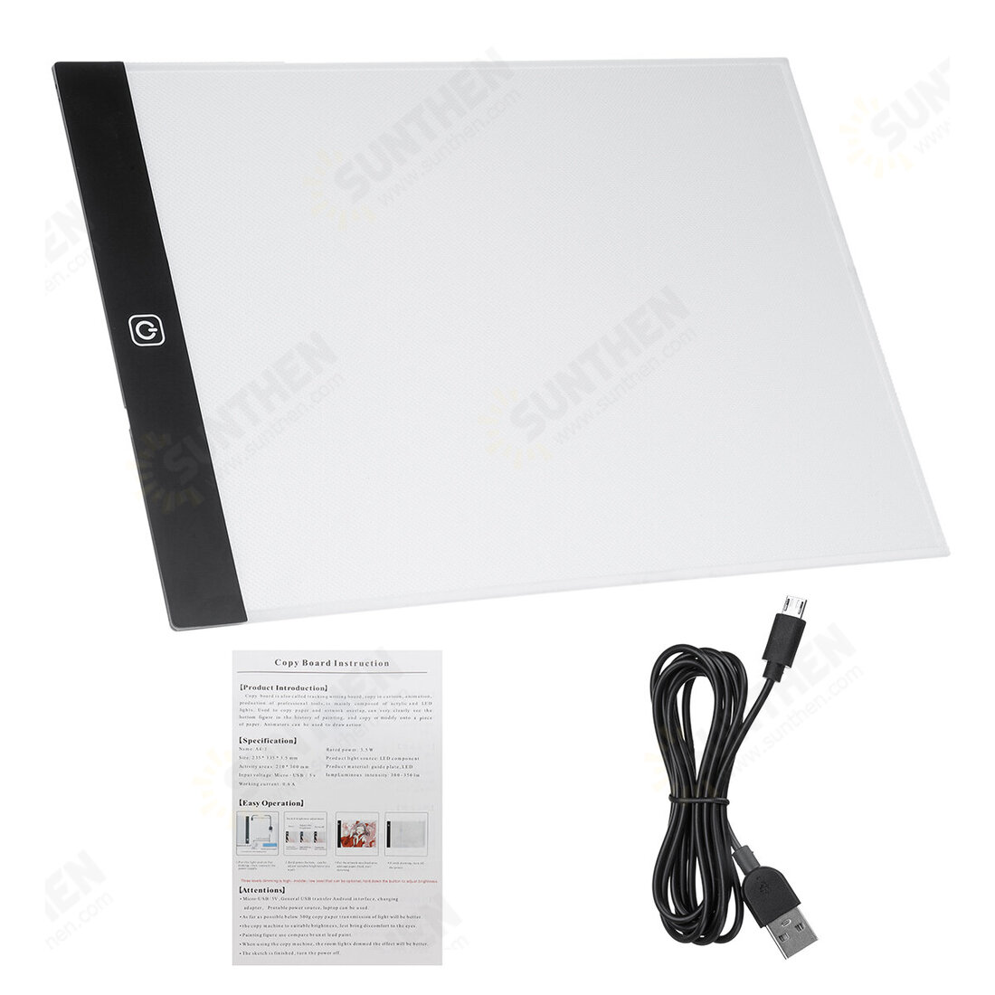 A4 Size Stepless Dimming LED Copy Table Copying Drawing Board ...