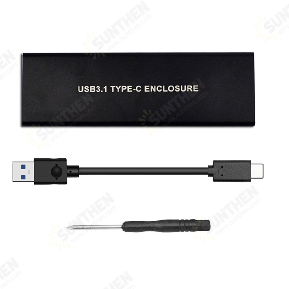 NVME USB3.1 TO PCI-E NVNE NGFF SSD HDD Enclosure C3.1 M.2 to USB Hard ...