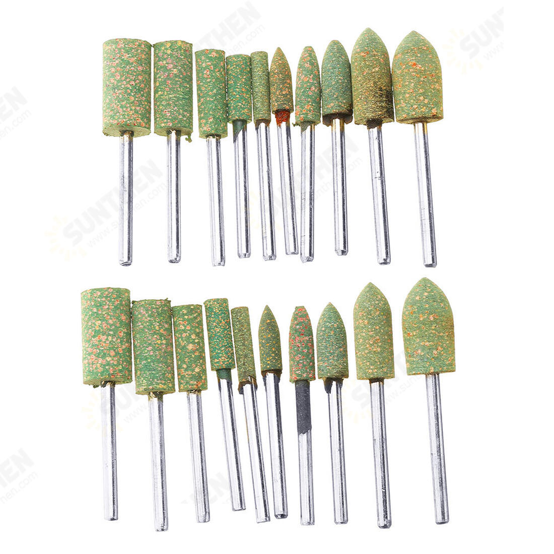 100pcs 5 Different Assorted Mounted Point Stone Rubber Grinding Head ...