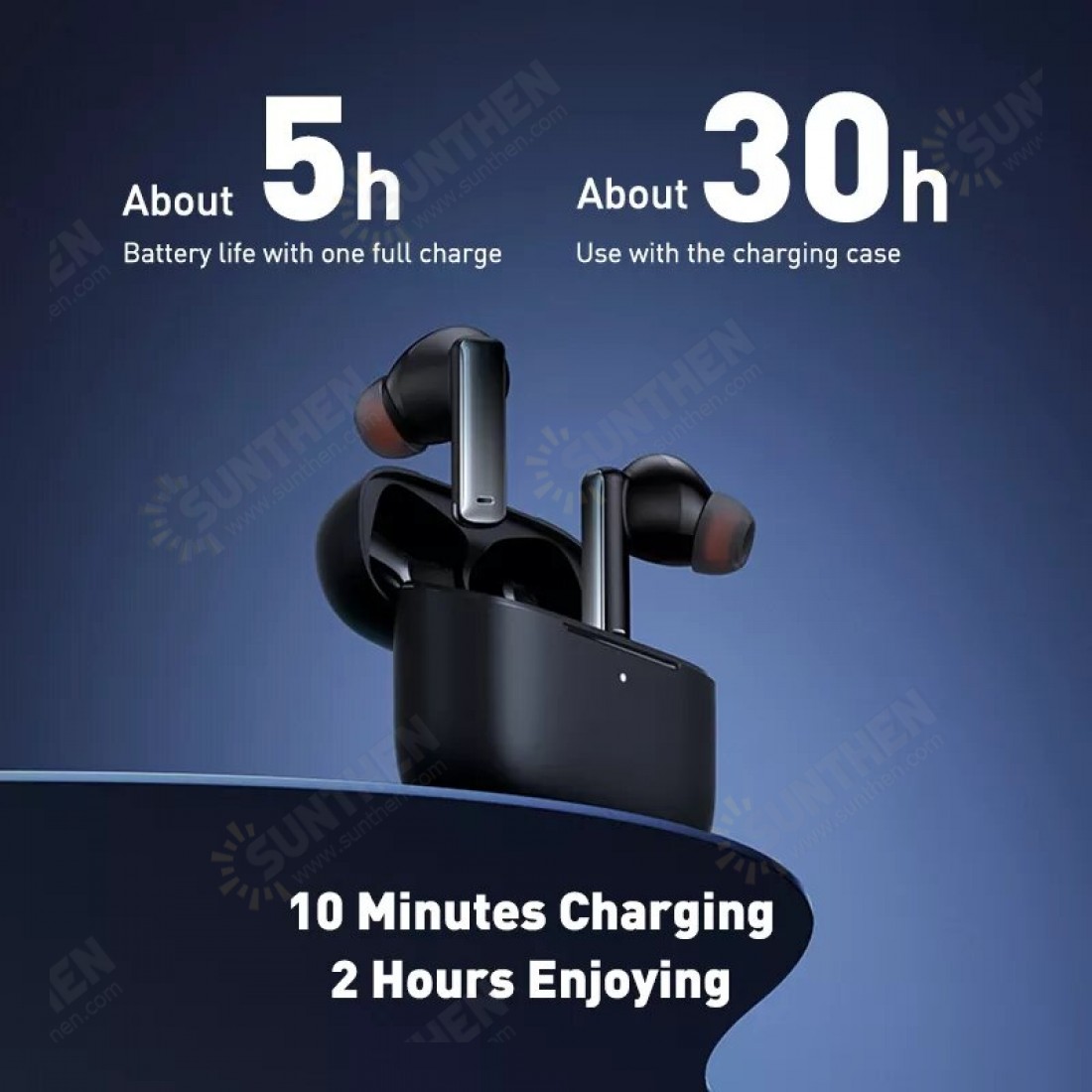 M2 TWS bluetooth 5.2 Earbuds ANC Noise Reduction Multi-modes Low ...