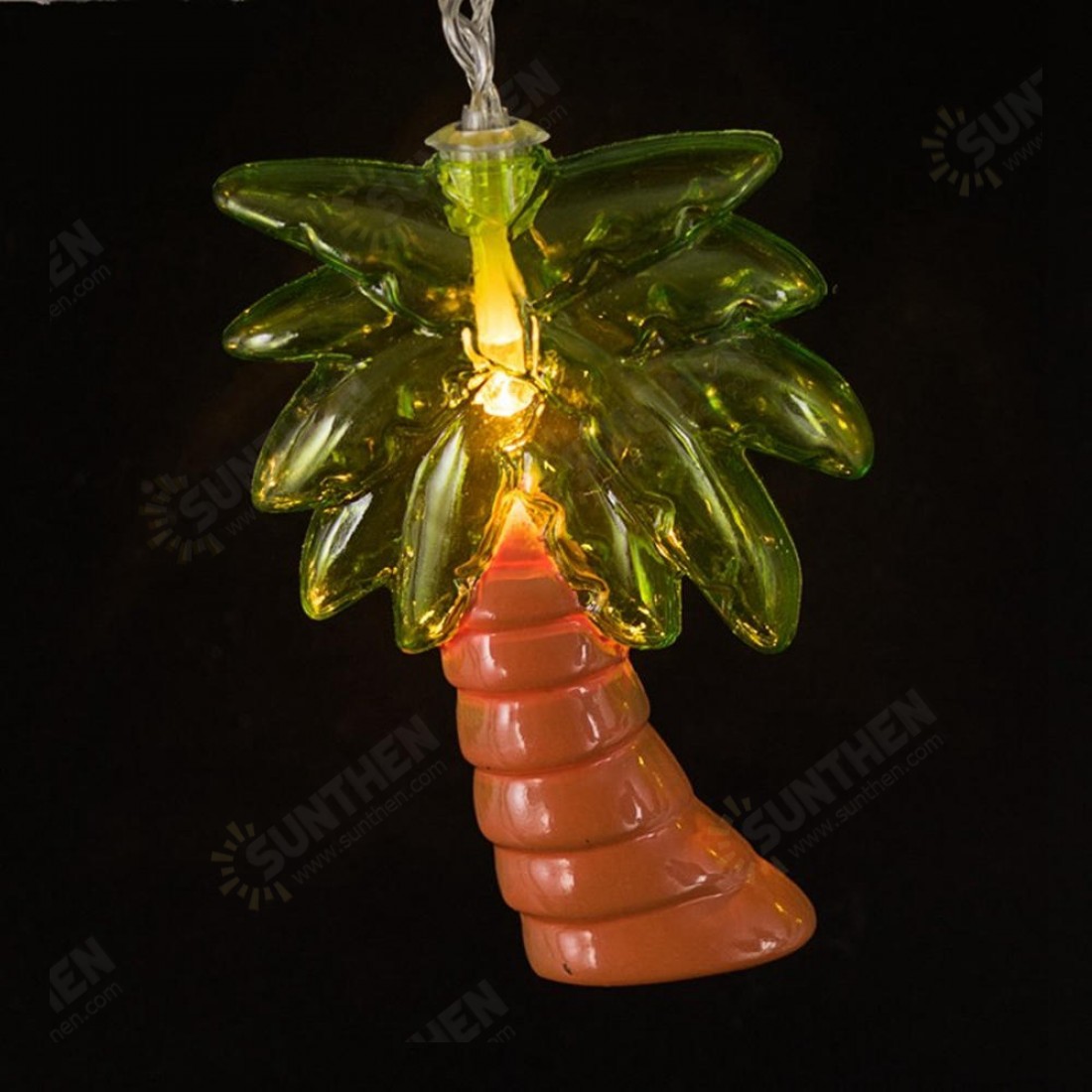 Battery Powered Warm White 1.2M 10LED Coconut sunthen Tree Fairy String ...