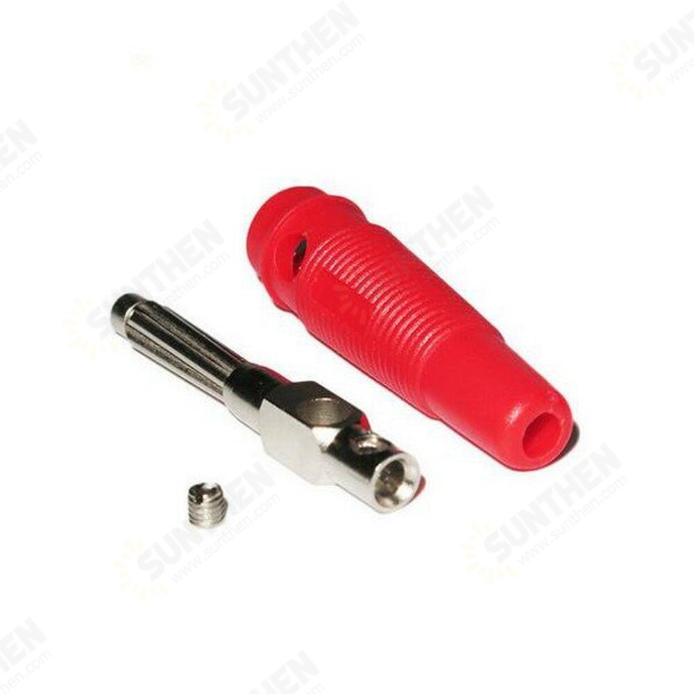 P3008 10Pcs 4mm Copper Banana Plug Jack Speaker Amplifier Test Probes ...