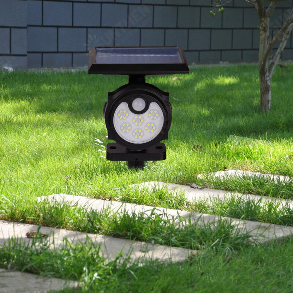 Solar Power LED Outdoor Path Lawn Lamp Spotlight Yard Garden Pathway ...