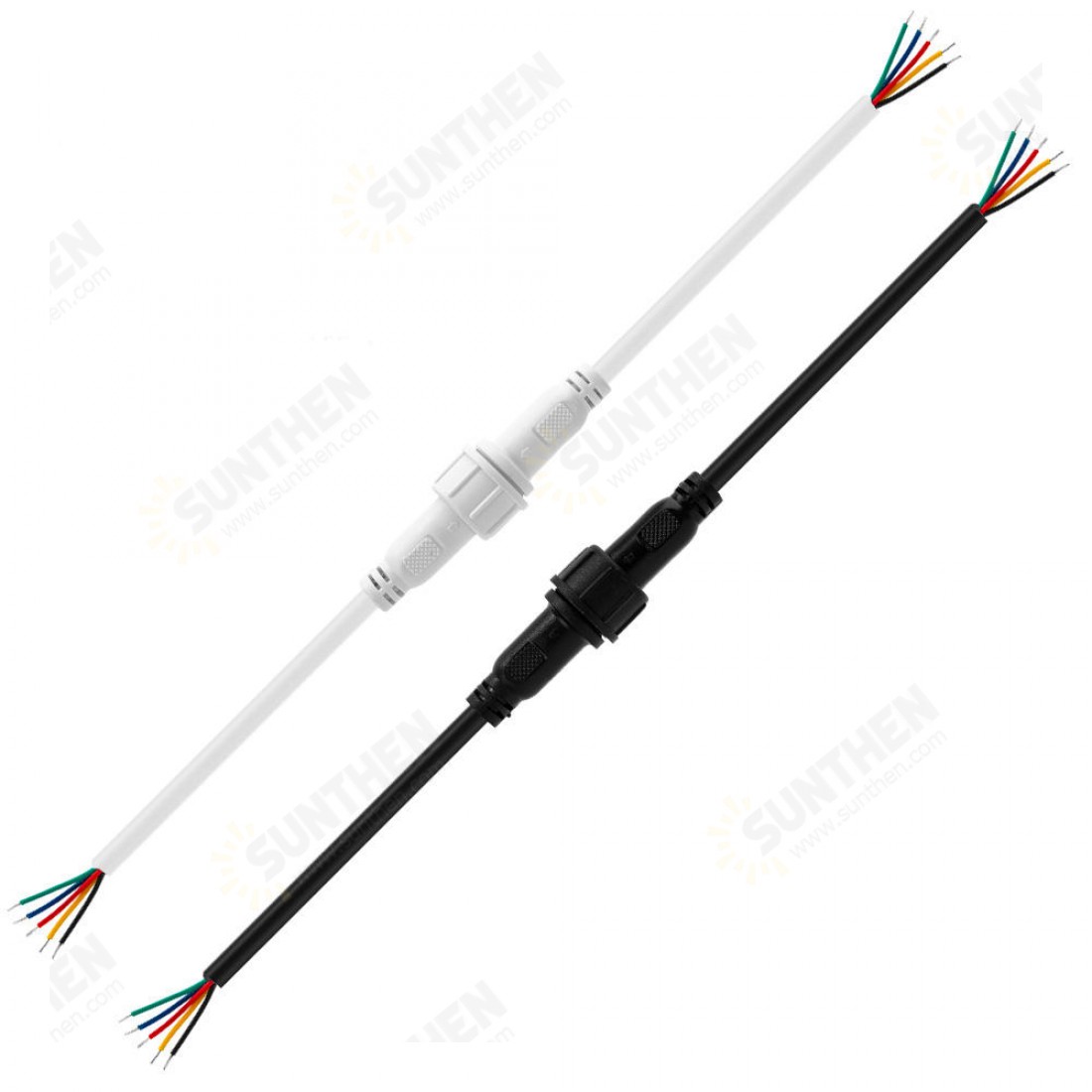 5 Pin 3A 22AWG Big Size Female And Male Waterproof IP67 PVC Cable Wire ...