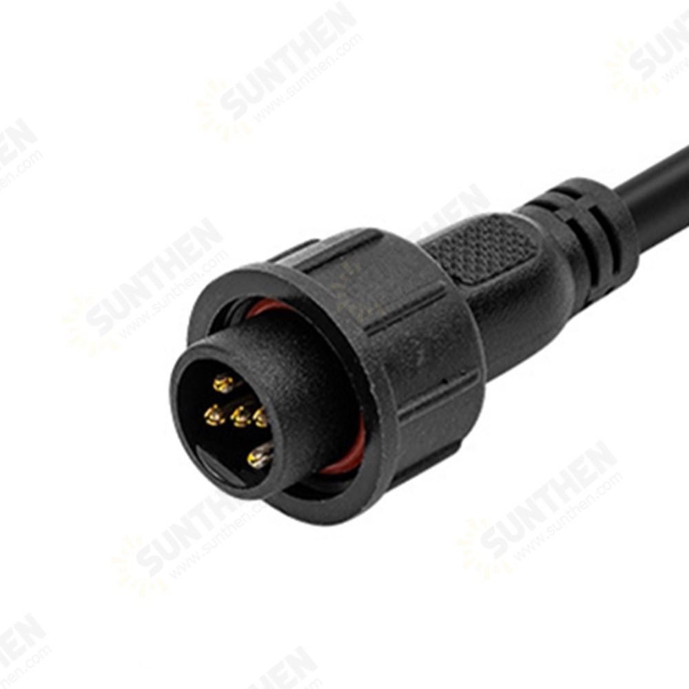 5 Pin 3A 22AWG Big Size Female And Male Waterproof IP67 PVC Cable Wire ...