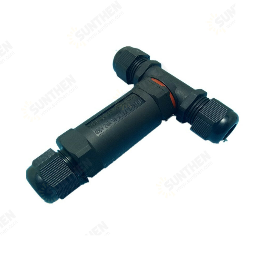5 Pin T Shape IP68 Waterproof Electrical Connector Outdoor Cable Wire ...