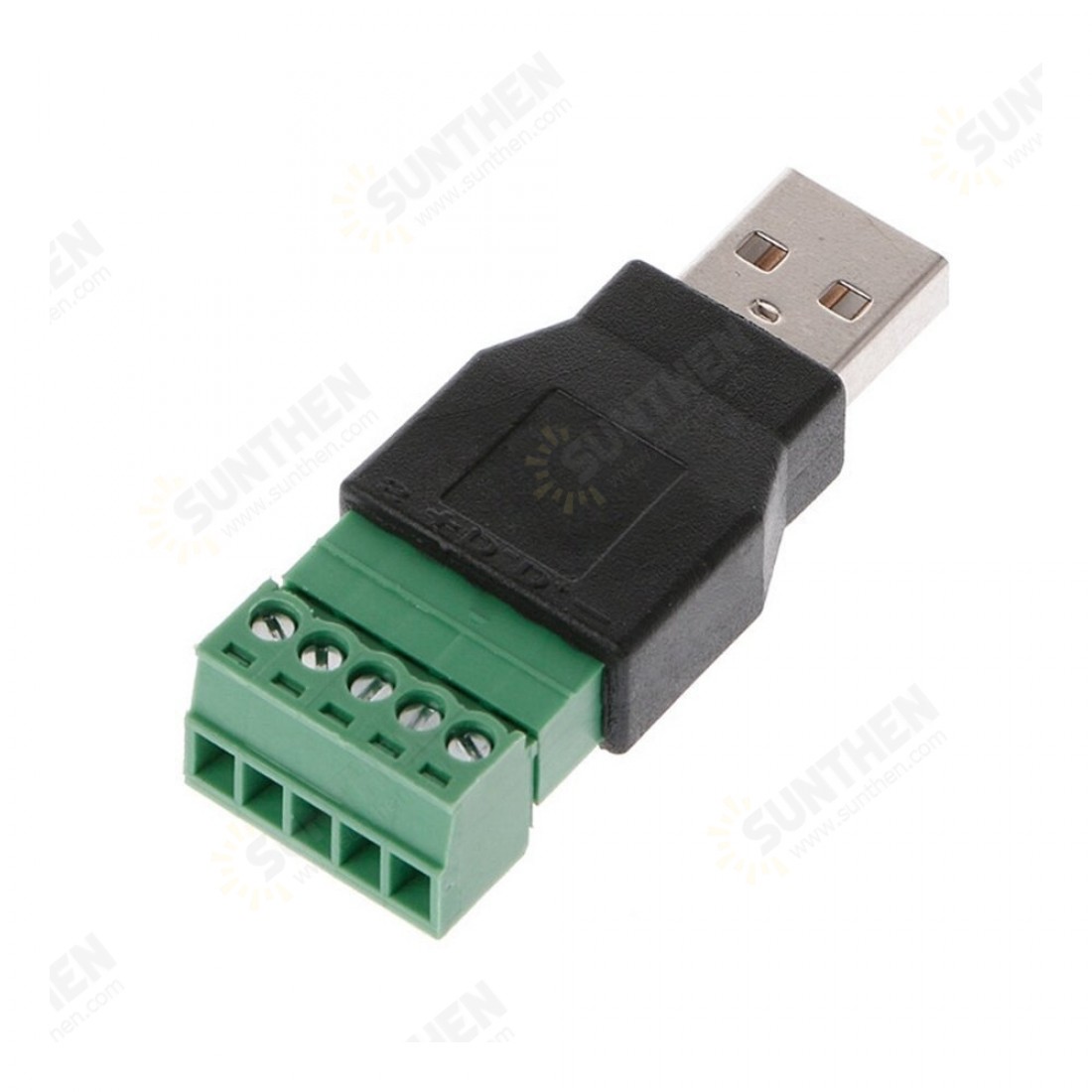 5 Pins USB Male Female to Screw Plug Jack Connector Terminal for LED ...
