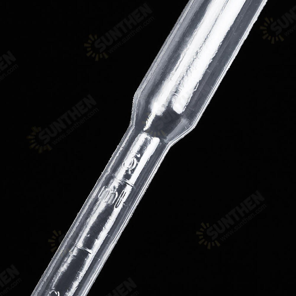100Pcs 1/2/3/5/10mL Disposable Transfer Pipettes Plastic Graduated ...